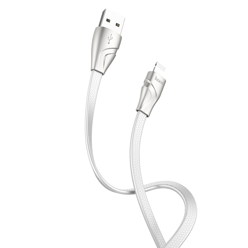 Кабель USB 2.0 A (m) - Lightning (m) 1.2м Hoco U57 Twisting - Белый