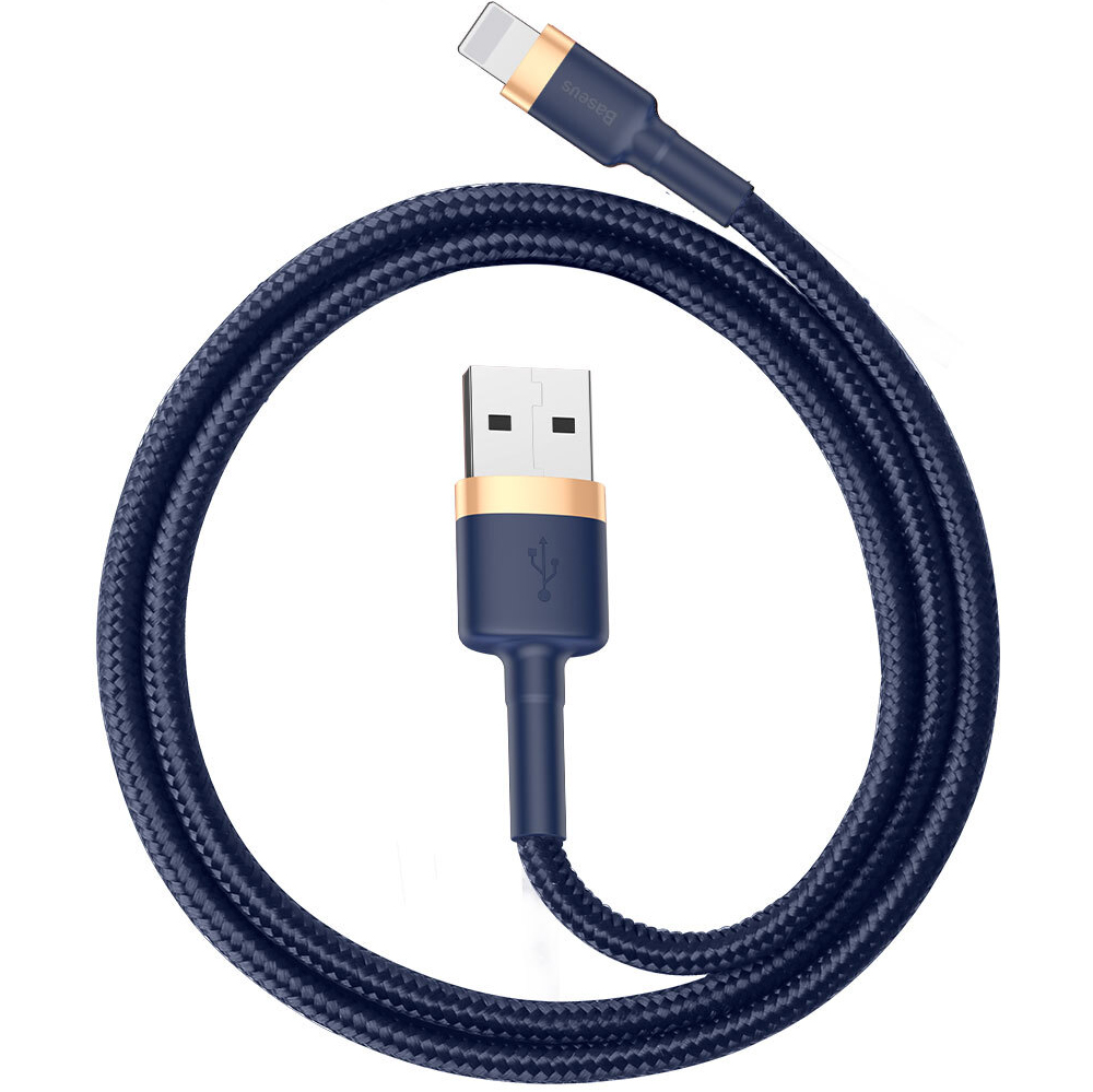 Кабель USB 2.0 A - Lightning 2м Baseus Cafule Cable 1.5A - Синий/Золотистый (CALKLF-CV3)