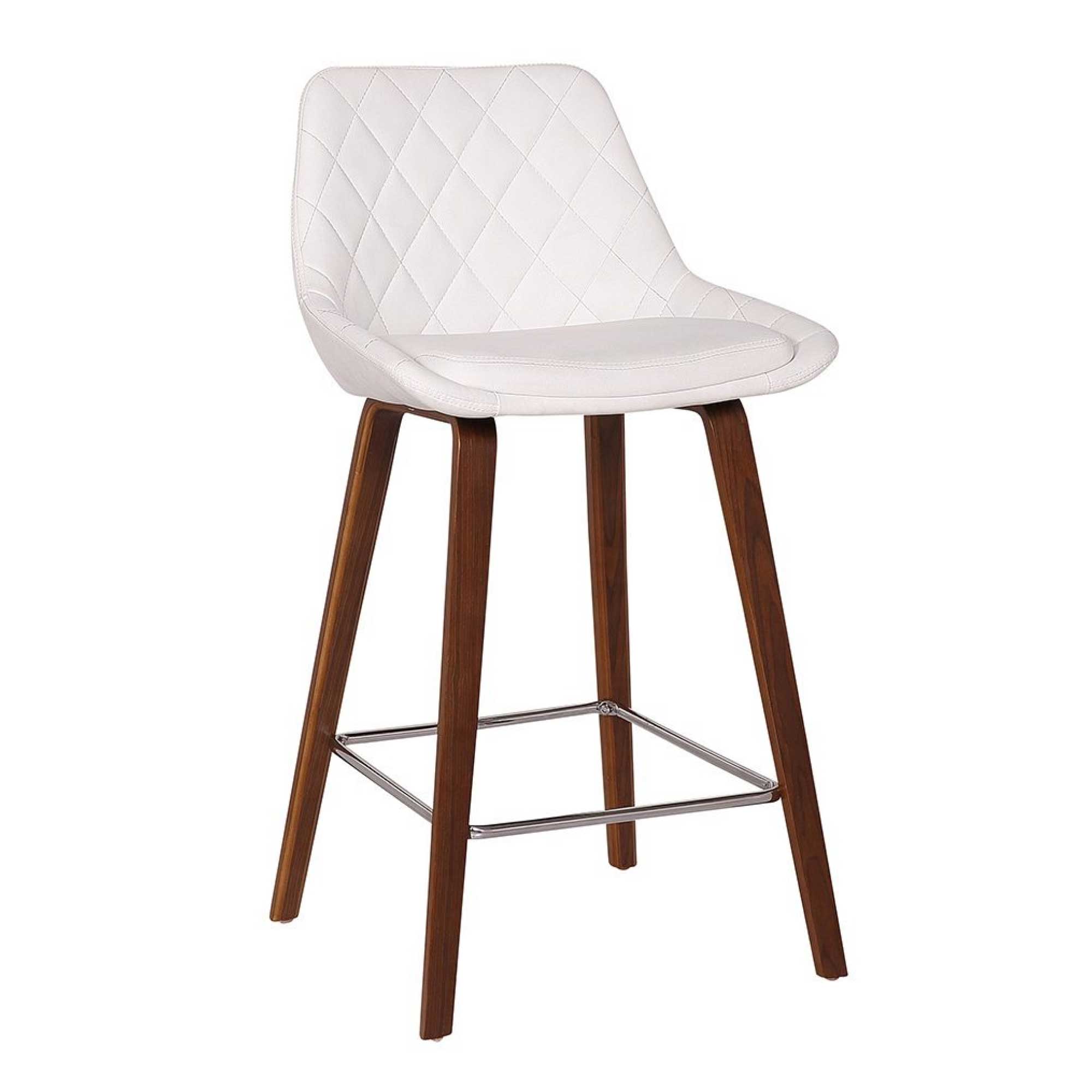 Барный стул ESF JY3049 white, коричневый/белый