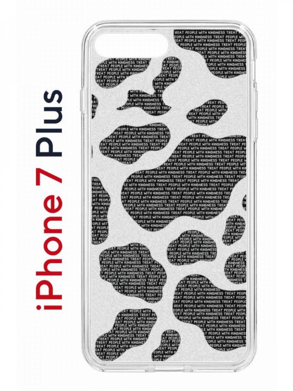 Чехол на iPhone 7 Plus/8 Plus с принтом Kruche Print Доброта, бампер с защитой камеры
