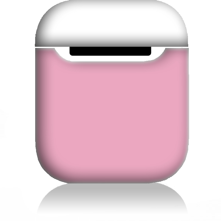Чехол Anycase для AirPods double color розовый, белый