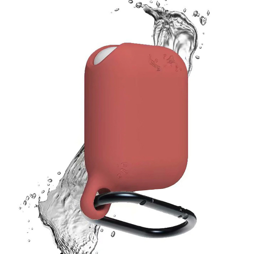 Чехол Anycase для Apple AirPods waterproof темно-розовый