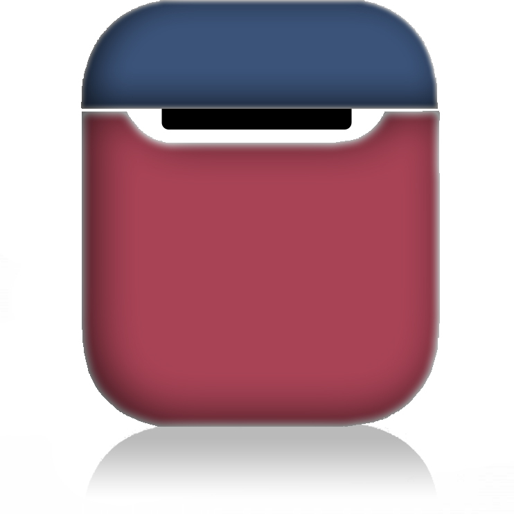 Чехол Anycase для AirPods double color малиновый, синий