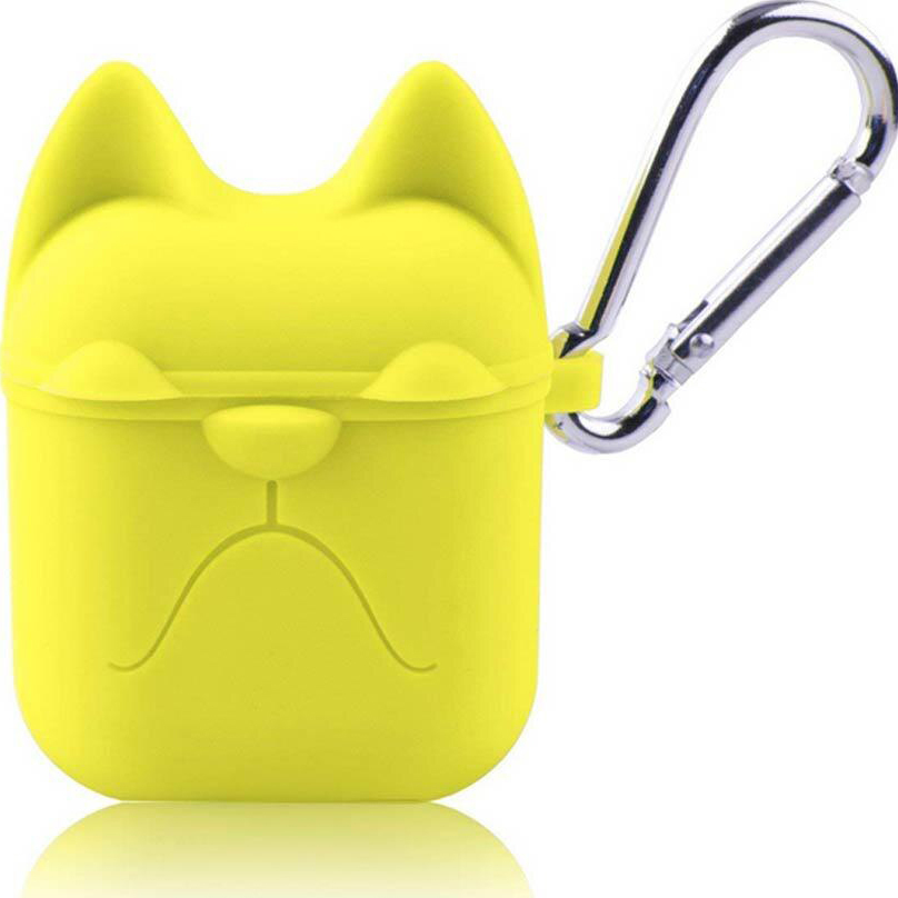 Чехол Anycase для Apple AirPods Grumpy Cat желтый