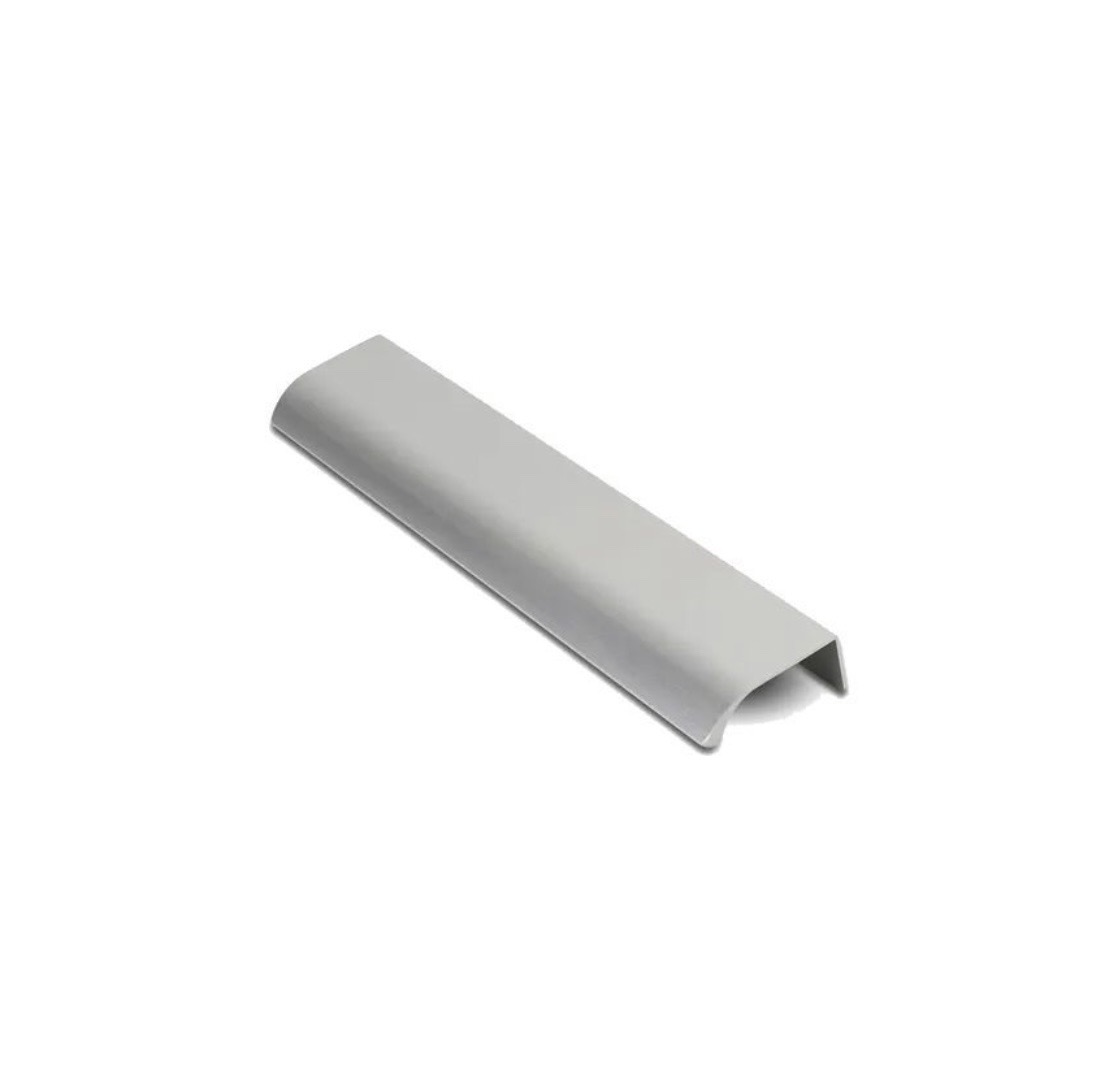 Ручка мебельная торцевая 200 мм, межцентровое расстояние 160 мм, матовый алюминий, 1шт.