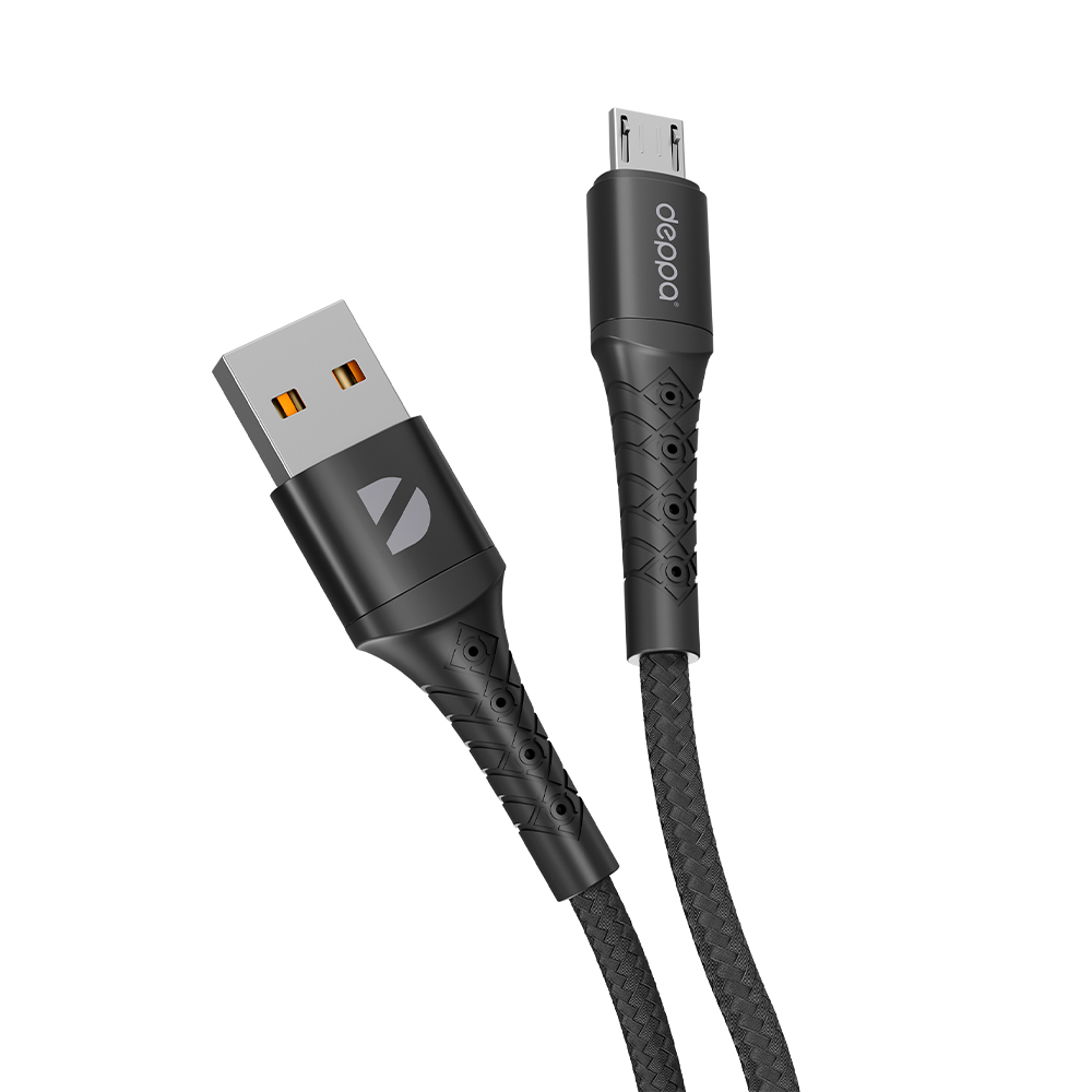 Кабель USB – micro-USB Deppa, 1 м, черный