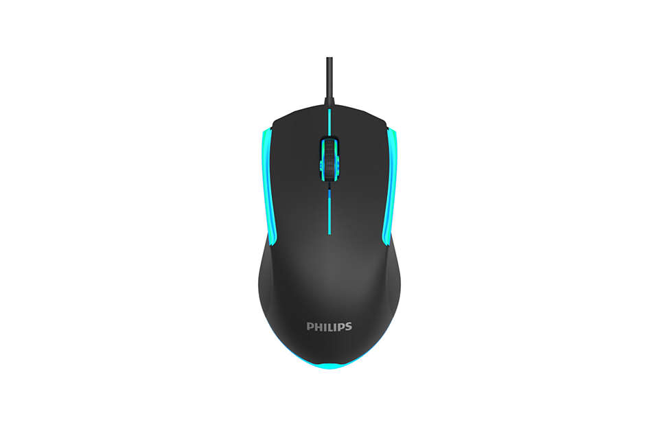 Проводная игровая мышь Philips SPK9314 черный