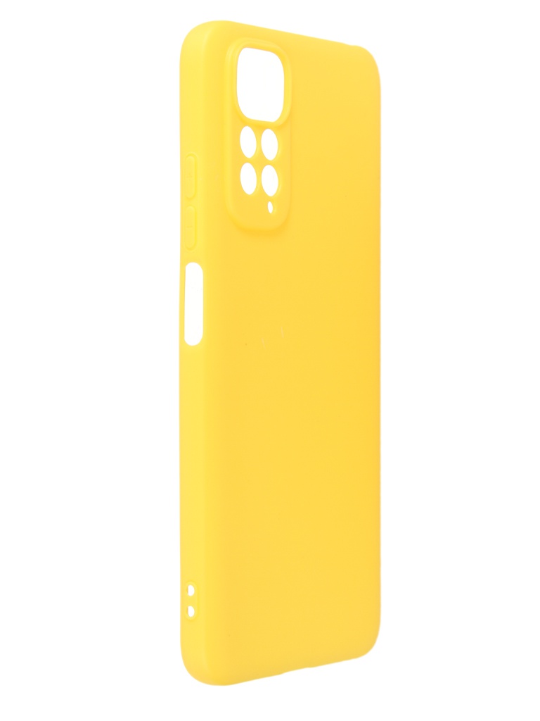 Чехол DF для Xiaomi Redmi Note 11 / 11s Silicone Yellow xiCase-61