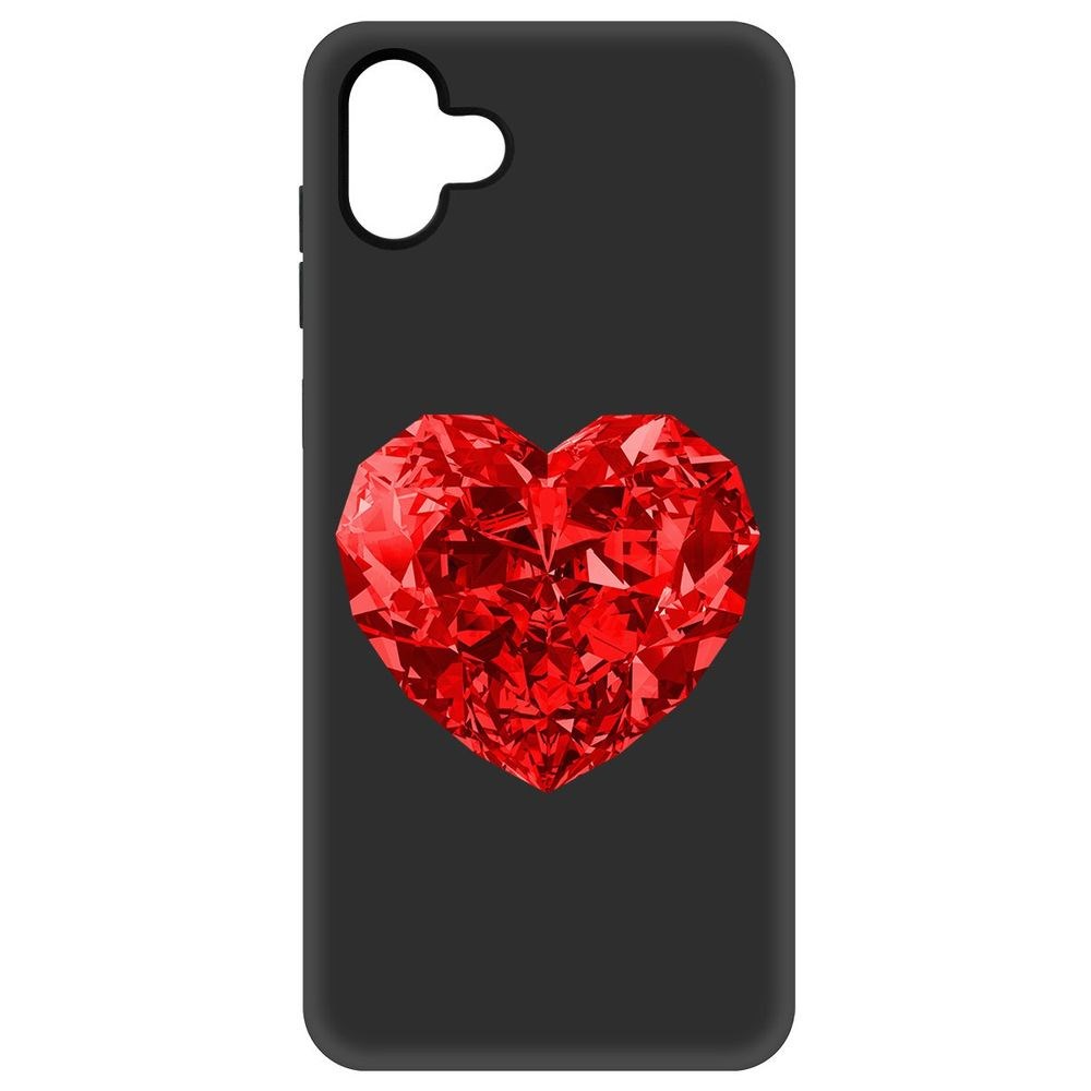 Чехол-накладка Софт Рубиновое сердце для Samsung Galaxy A04 (A045)