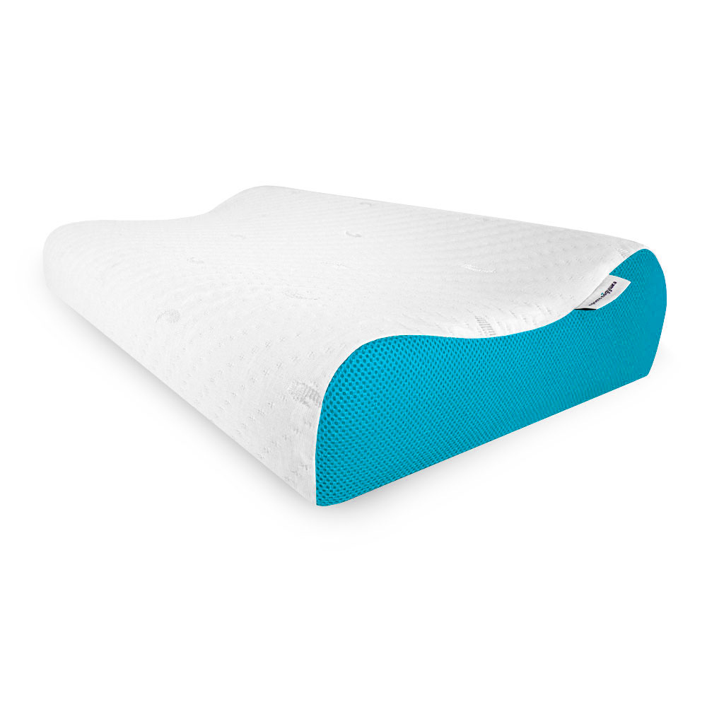 Ортопедическая подушка "Просто подушка №17" 50х32х8/11 см с охлаждением с эффектом памяти