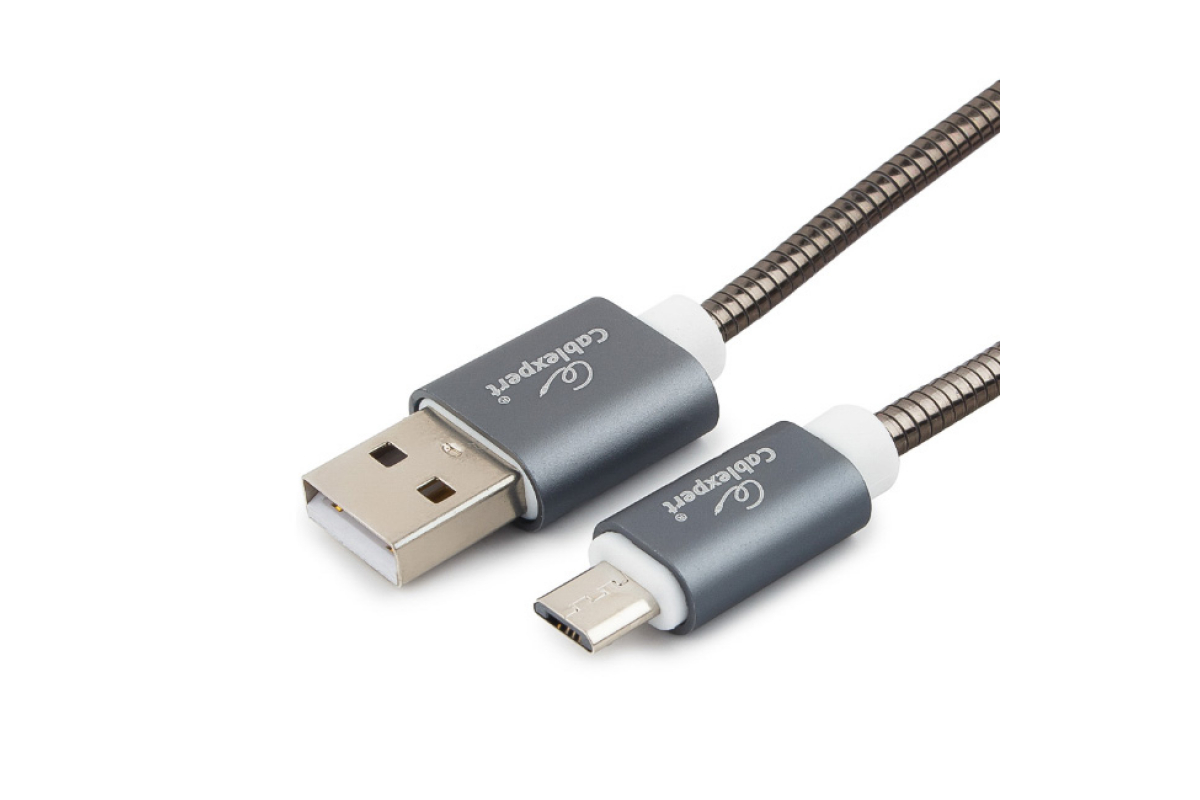 Кабель Cablexpert Micro USB CC-G-mUSB02Gy-1M