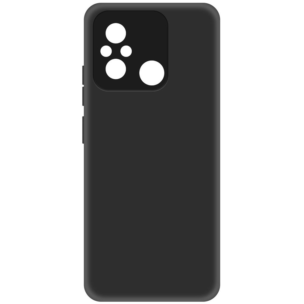 Чехол-накладка Krutoff Soft Case для Xiaomi Redmi 12C черный