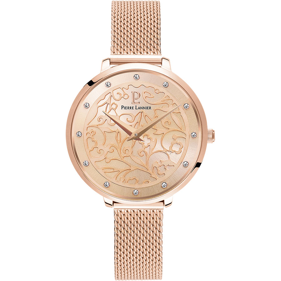 Наручные часы женские Pierre Lannier 041K958 золотистые/розовые
