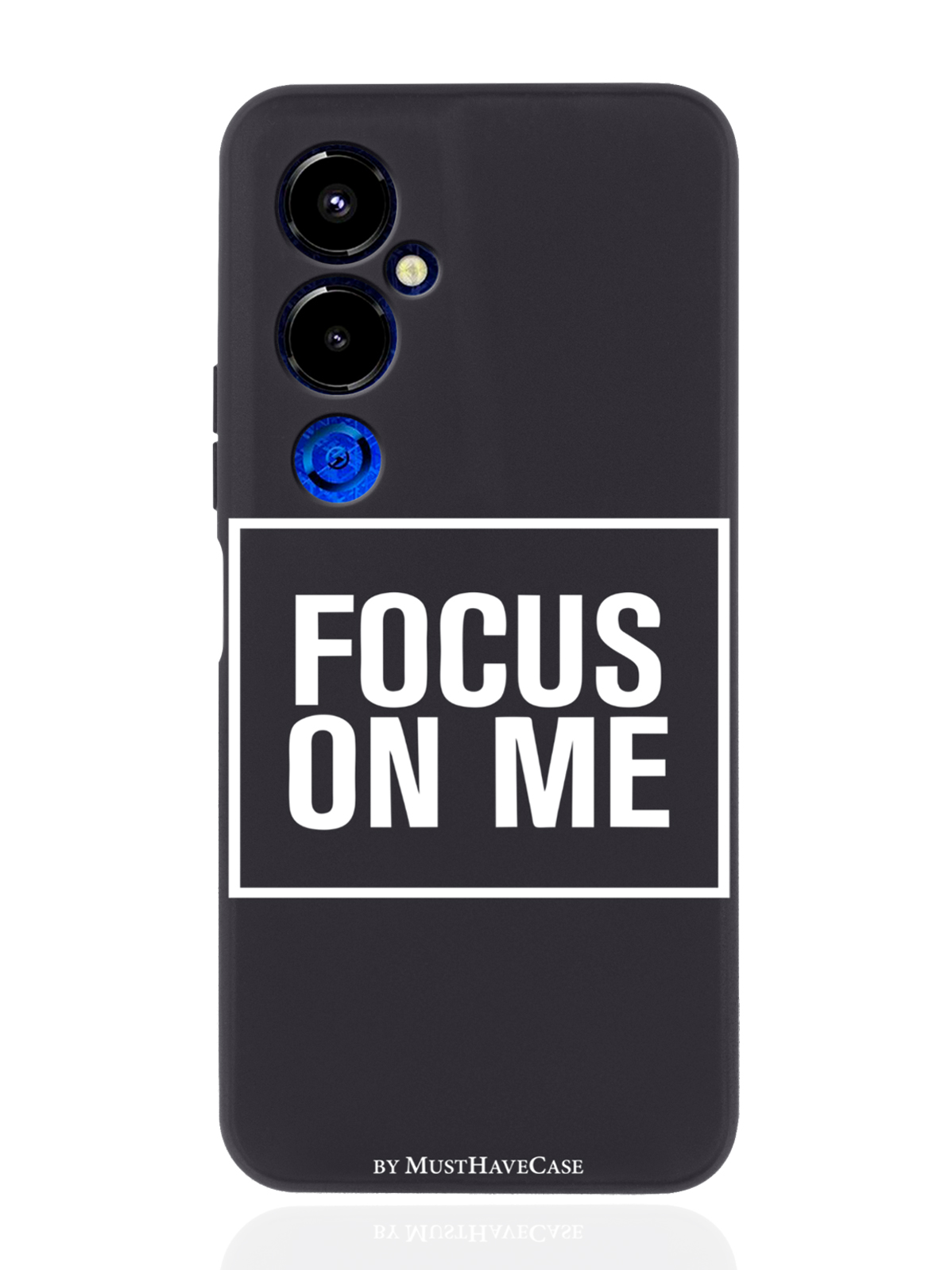 Чехол MustHaveCase для Tecno Pova 4 Pro Focus on me черный