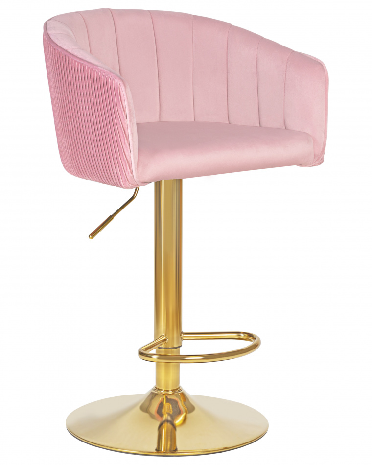 Барный стул DOBRIN DARCY GOLD 1 шт розовый