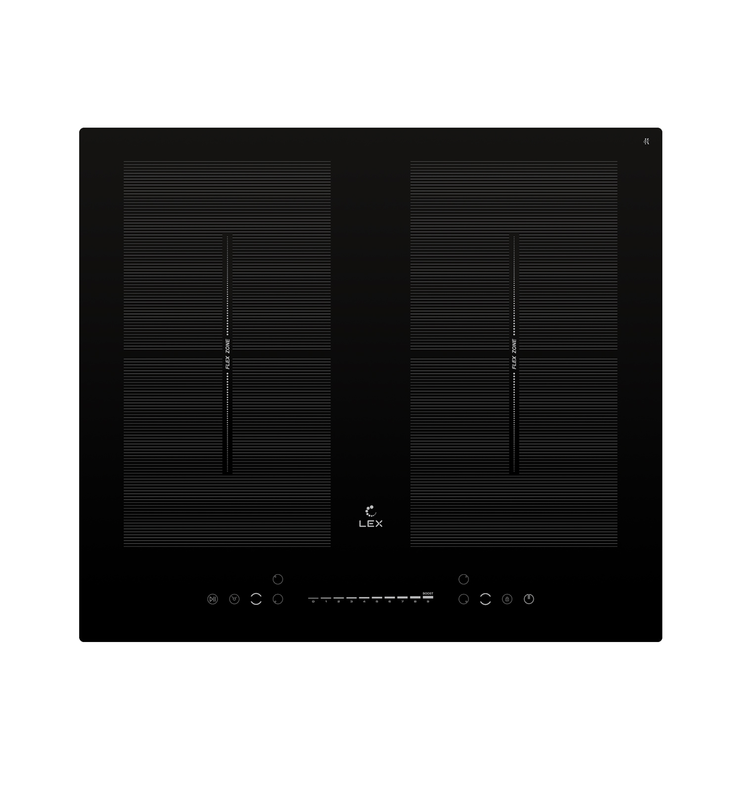 Встраиваемая варочная панель индукционная LEX EVI 640 F BL черный