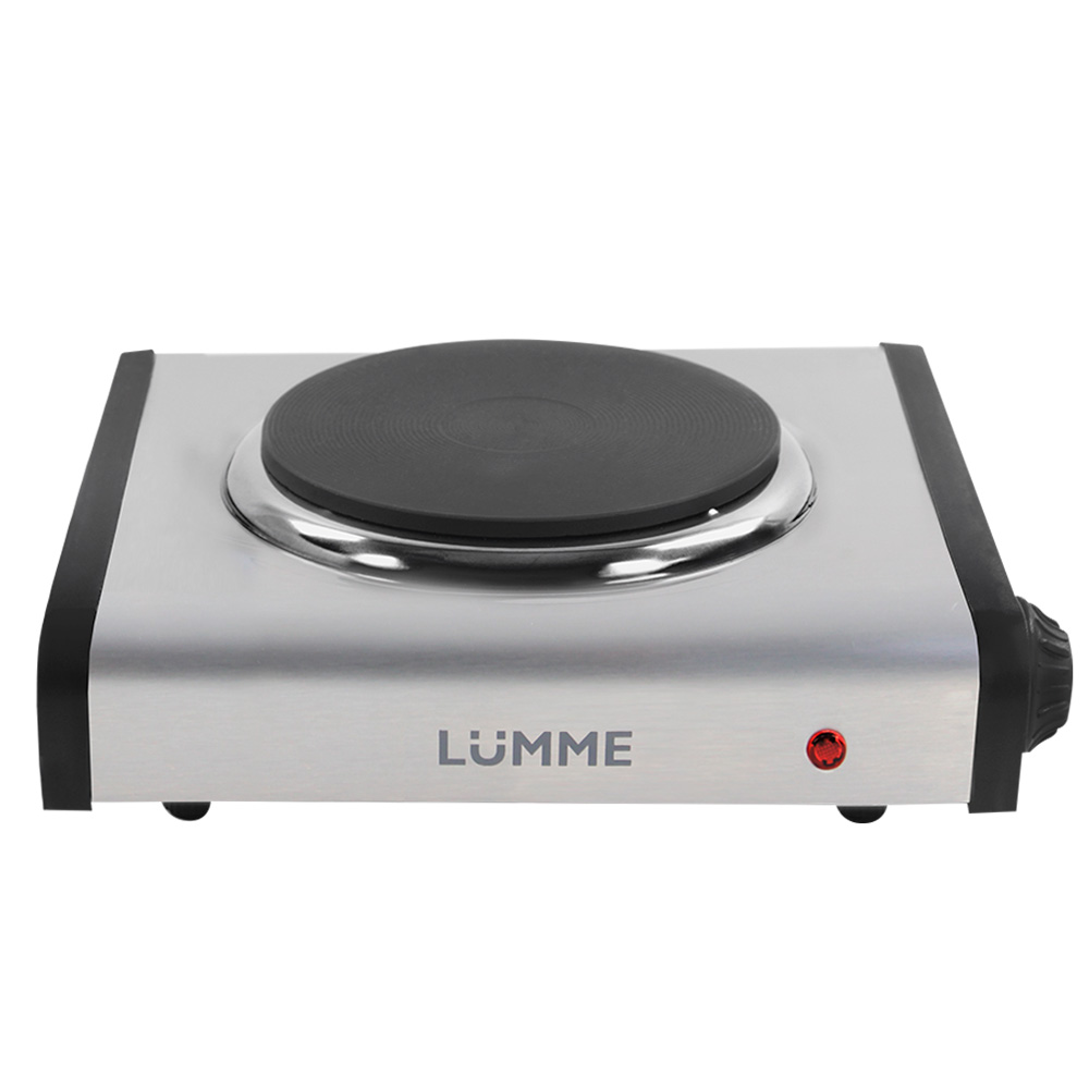 Настольная электрическая плитка LUMME LU-3637 серебристая, черная