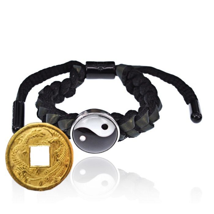 Комплект (браслет + монета) из бижутерного сплава р.25 ELG 55457-mon