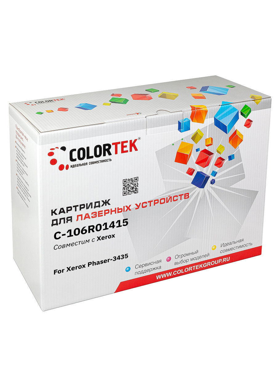 Картридж для лазерного принтера Colortek (15376) черный, совместимый