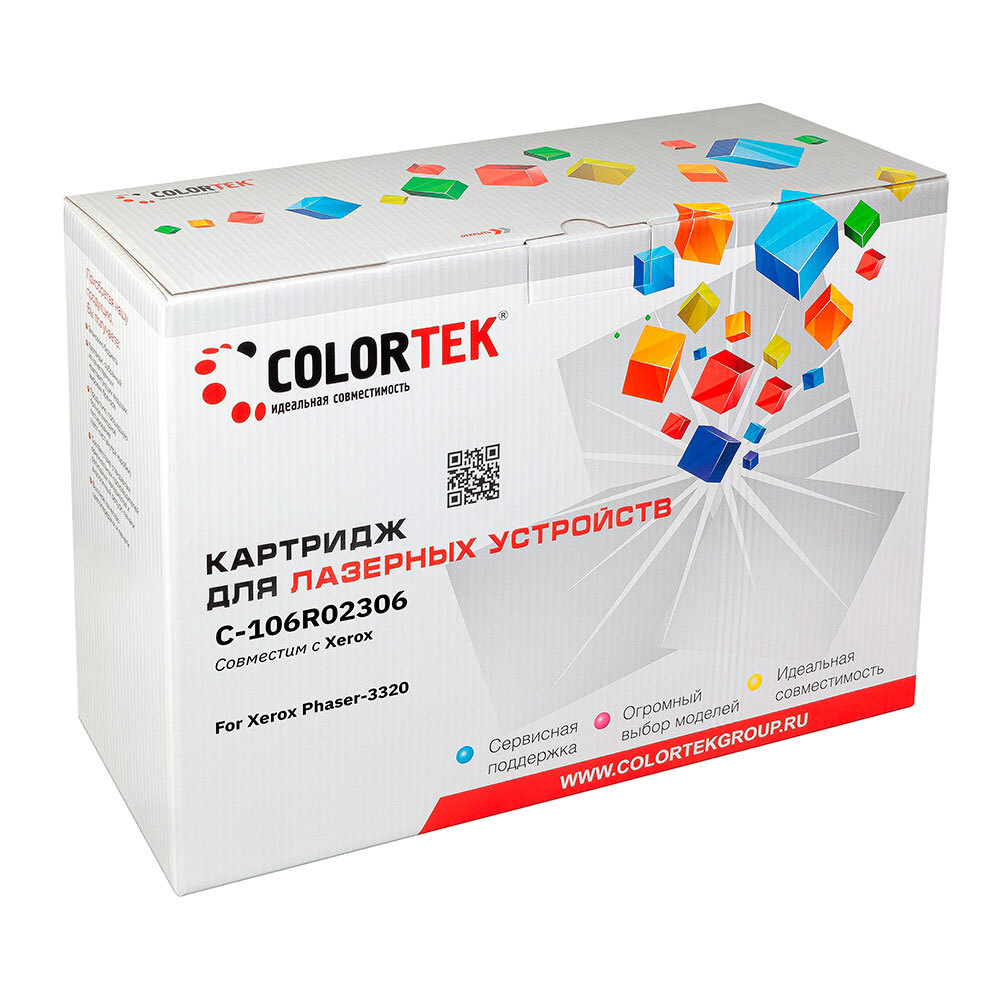 Картридж для лазерного принтера Colortek 104531 Black, совместимый