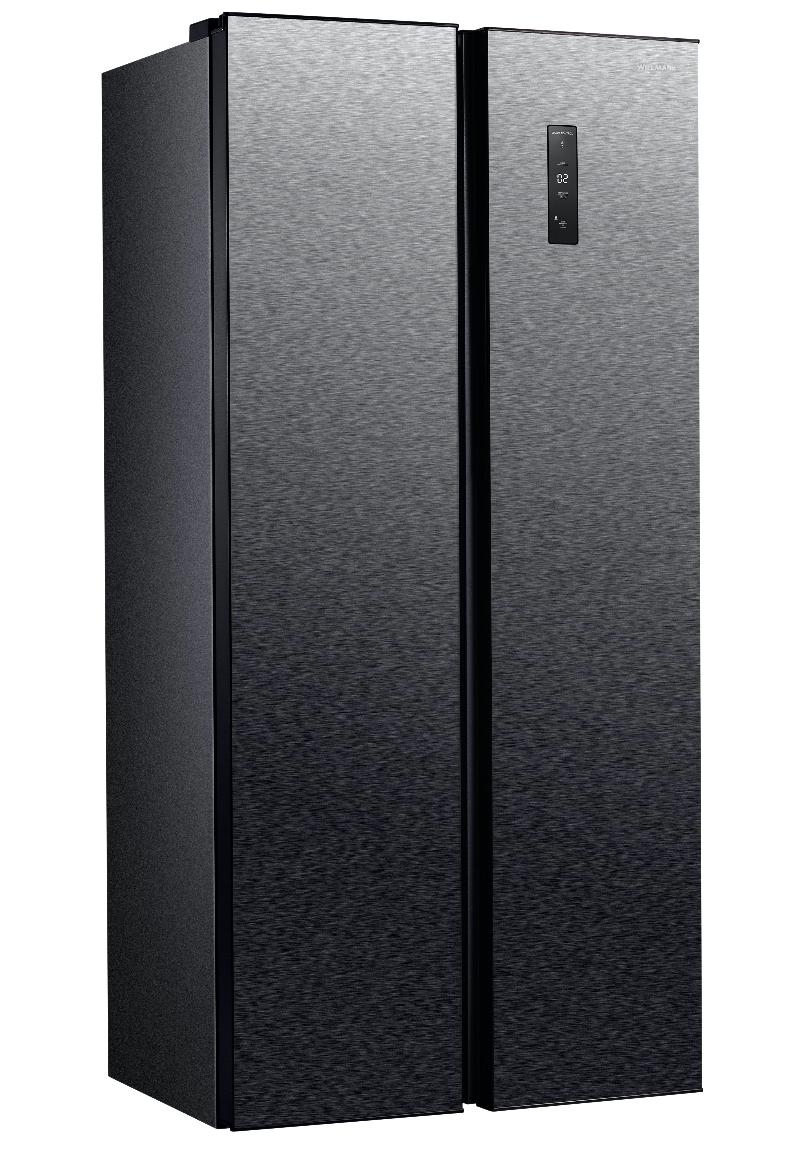 Холодильник WILLMARK SBS-647NFID серый