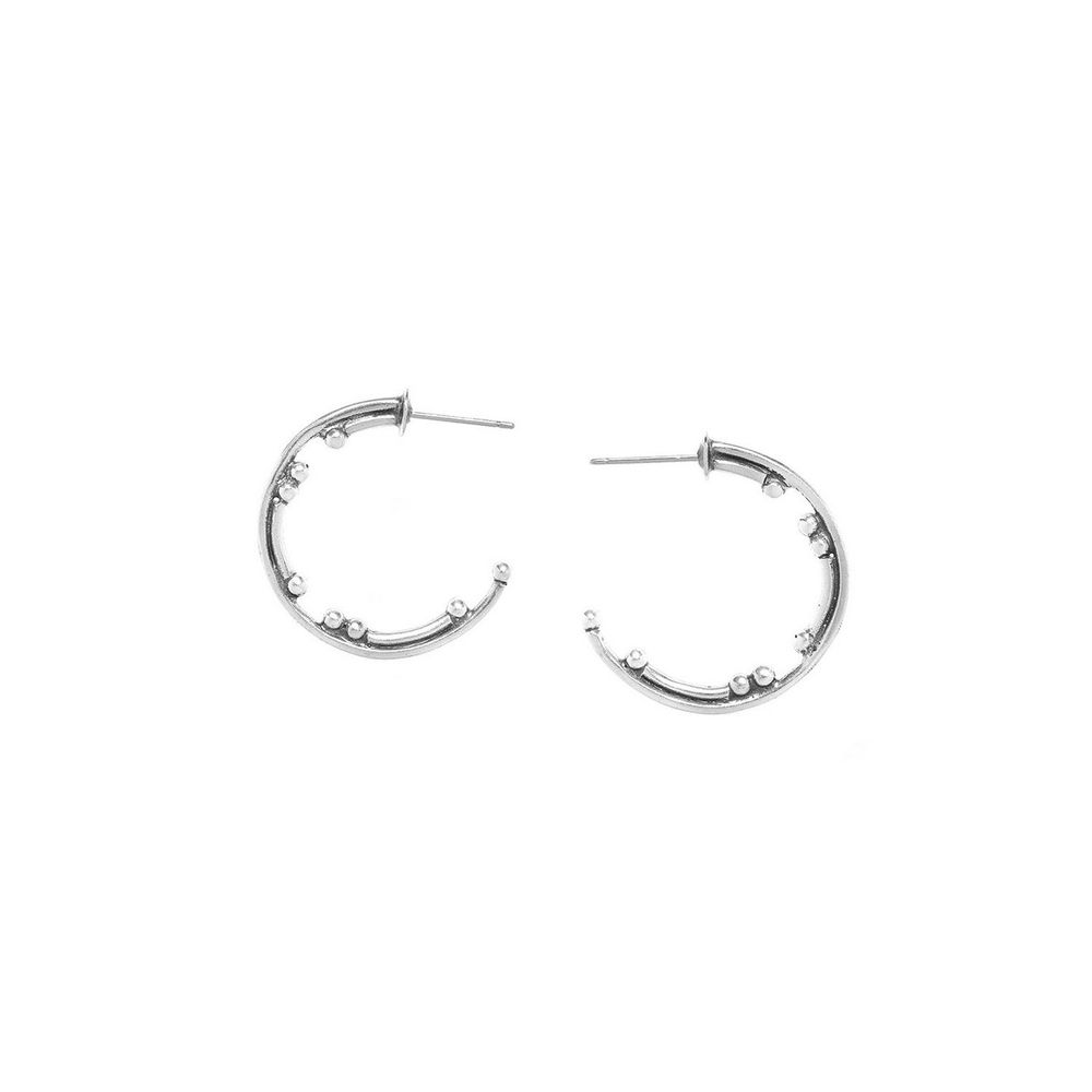 Серьги конго из бижутерного сплава ORI TAO 30184