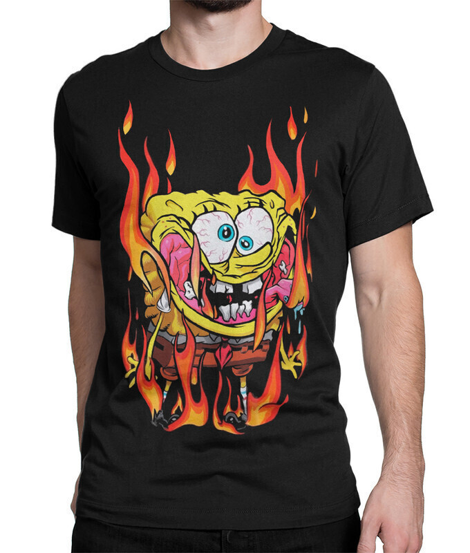 Футболка мужская Dream Shirts Губка Боб - Спанч Боб 1000603-2 черная 3XL