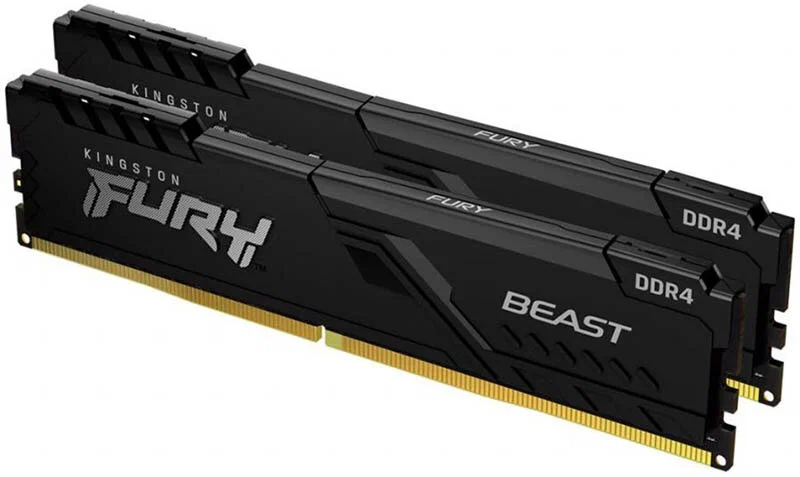 Оперативная память Kingston FURY Beast Black (KF432C16BBK2/16-SP), DDR4 2x8Gb, 3200MHz