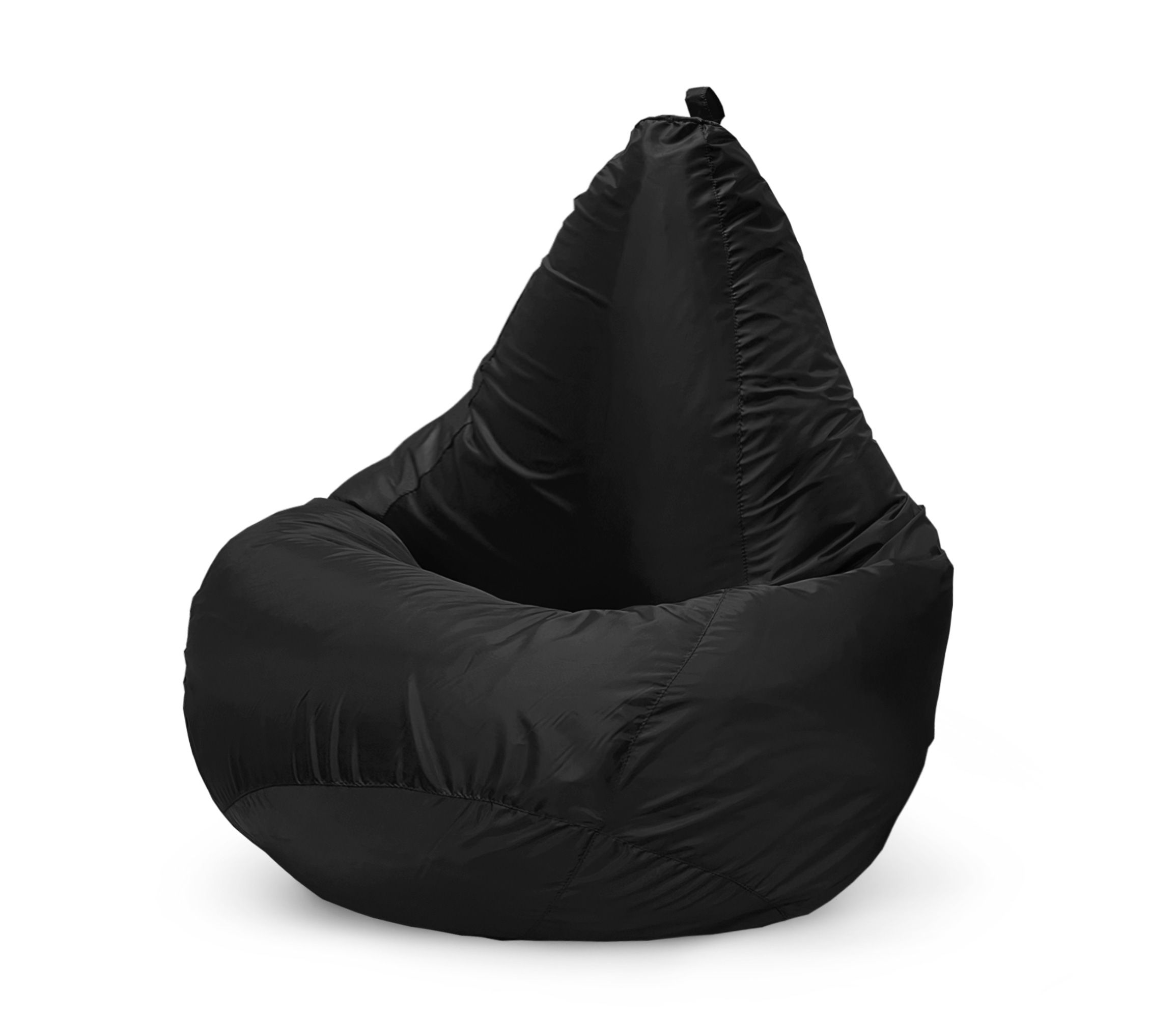 Кресло-мешок ONPUFF пуфик груша, размер XXL, черный оксфорд