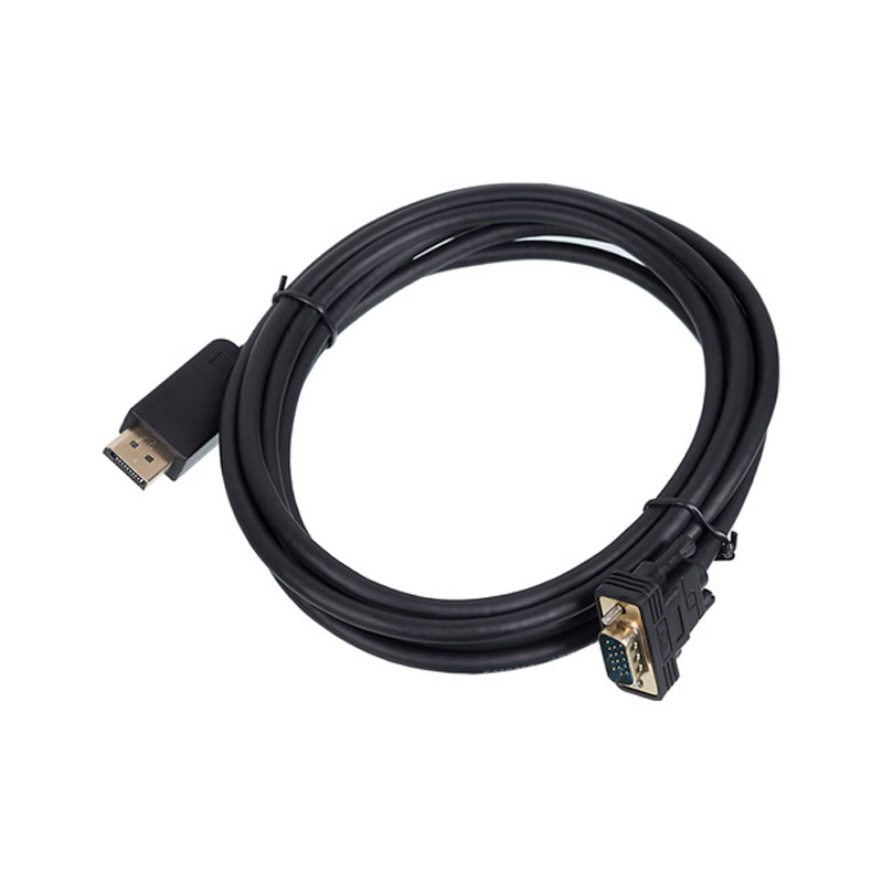 Кабель 1.1v DisplayPort (m)-VGA (m) 3м, Black