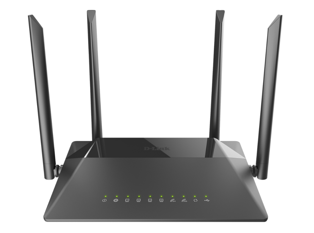 Wi-Fi роутер D-Link DIR-825/RU/R Black