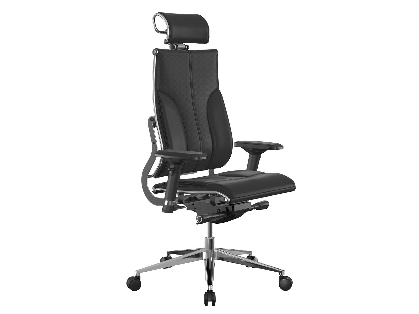 Кресло руководителя Метта METTA Y2DM B2-10D Черный, экокожа перфорированная