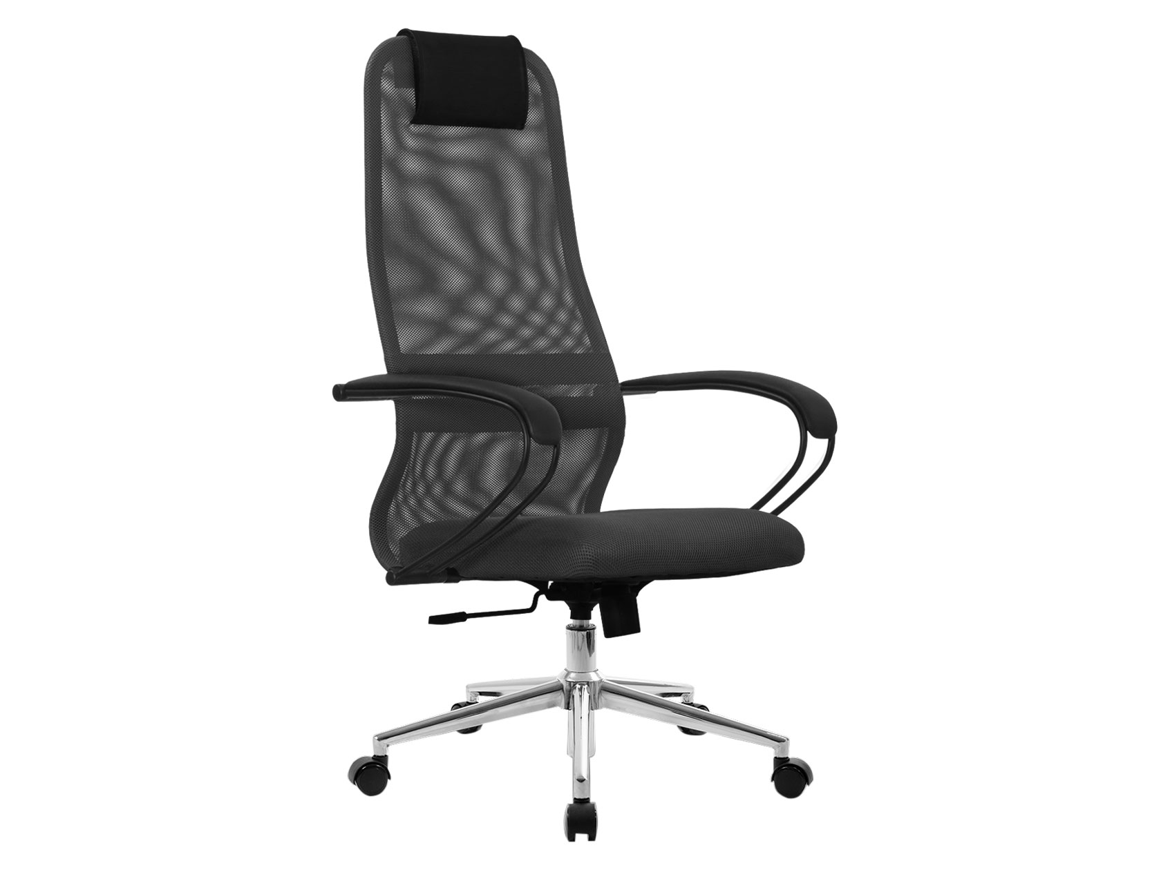 Кресло компьютерное SU-B-8/подл.130/осн.009 Темно-серый/Темно-серый