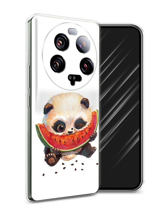 Чехол Awog на Xiaomi 13 ultra "Малыш панды с арбузом"
