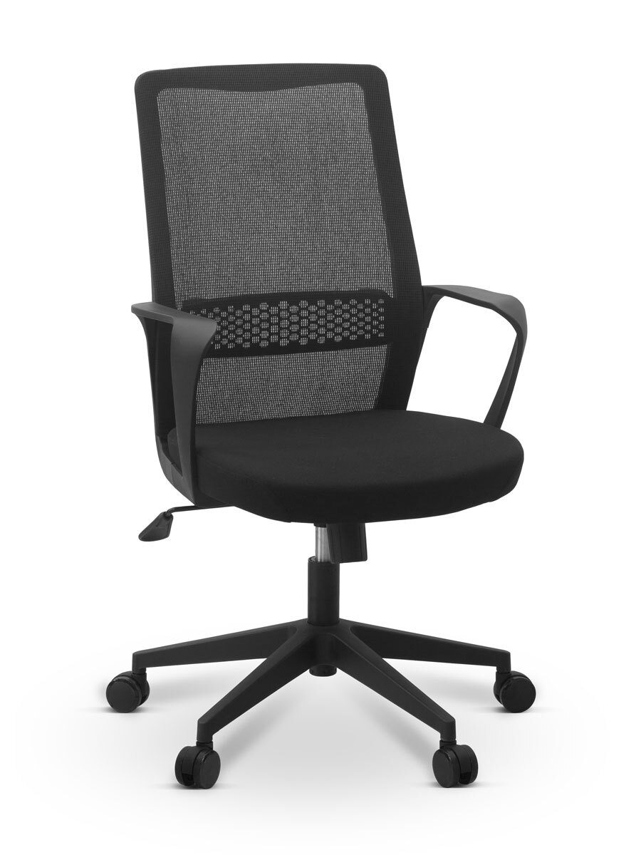 Компьютерное и офисное кресло Юнитекс Space Сетка/Ткань, черный
