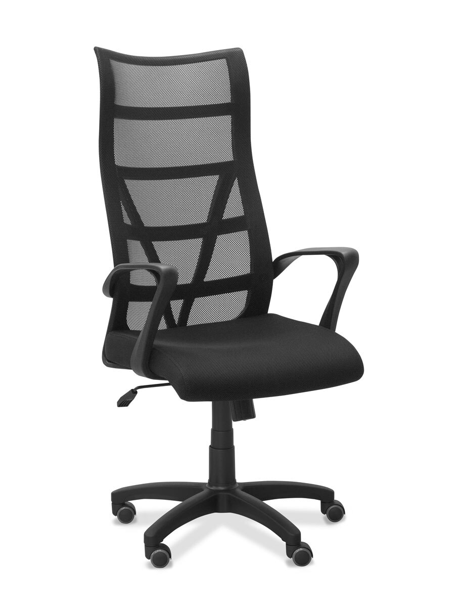 Компьютерное и офисное кресло Юнитекс Топ Сетка/Ткань, черный