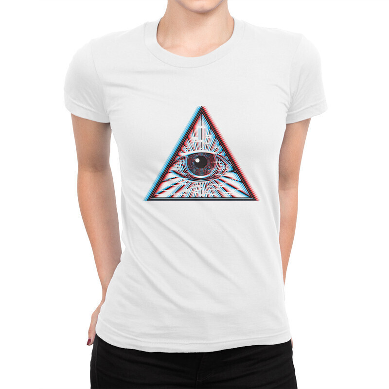 Футболка женская Dream Shirts Всевидящее око 1000531-1 белая 3XL