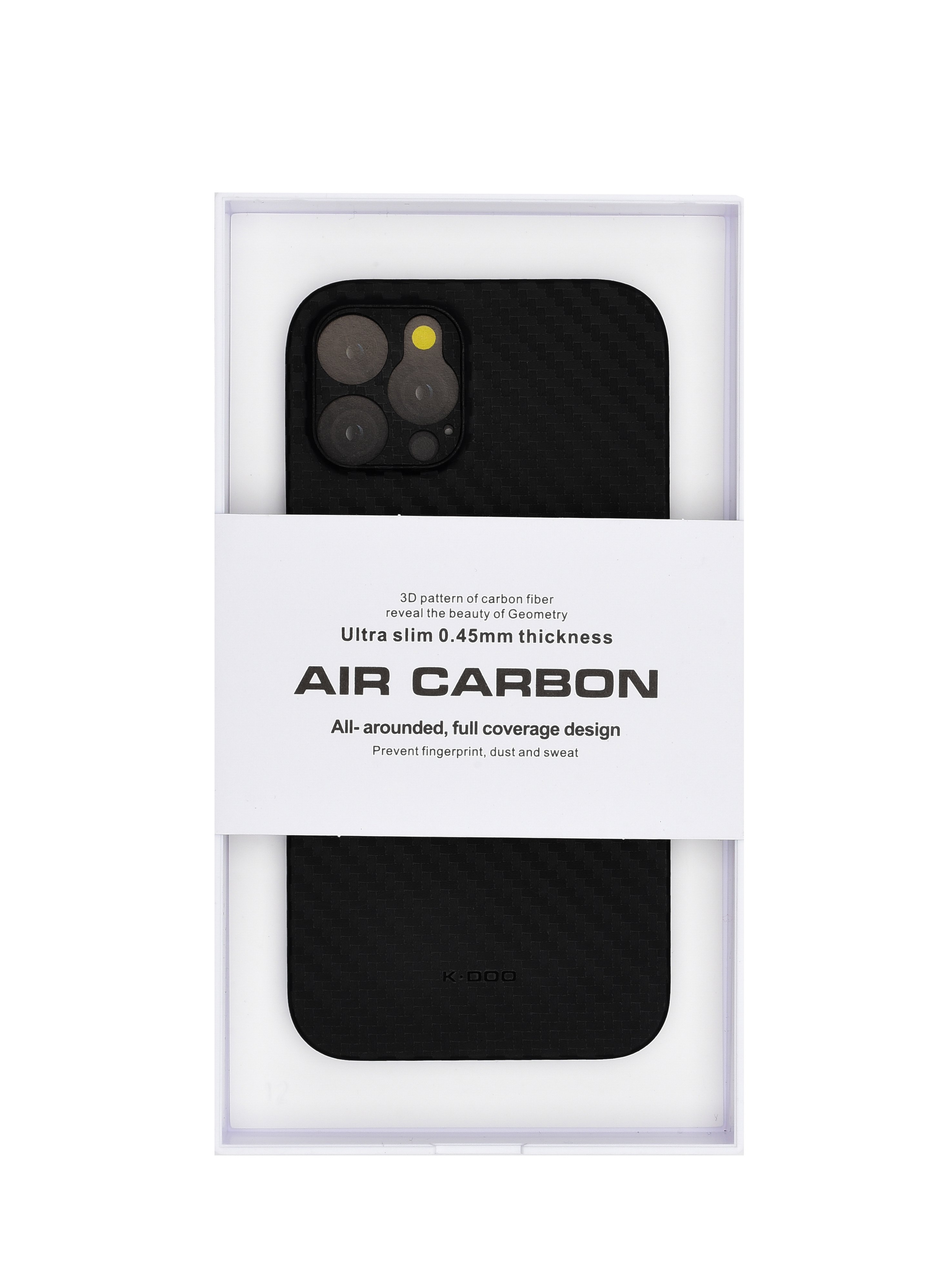 Чехол для iPhone 12 Pro "AIR Carbon" Черный