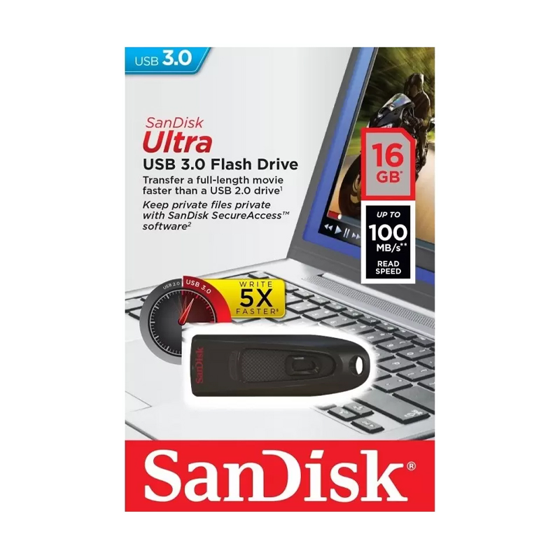 Флешка SanDisk Ultra 16 ГБ (SDCZ48-016G-U46)