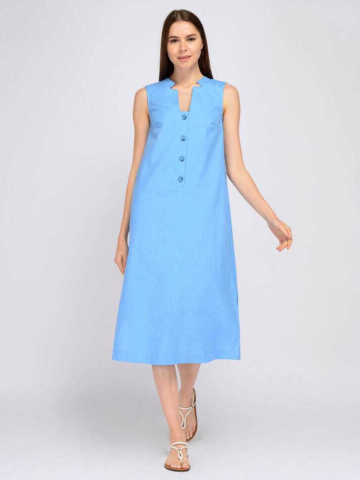 Платье женское Viserdi 10127 голубое 46 RU