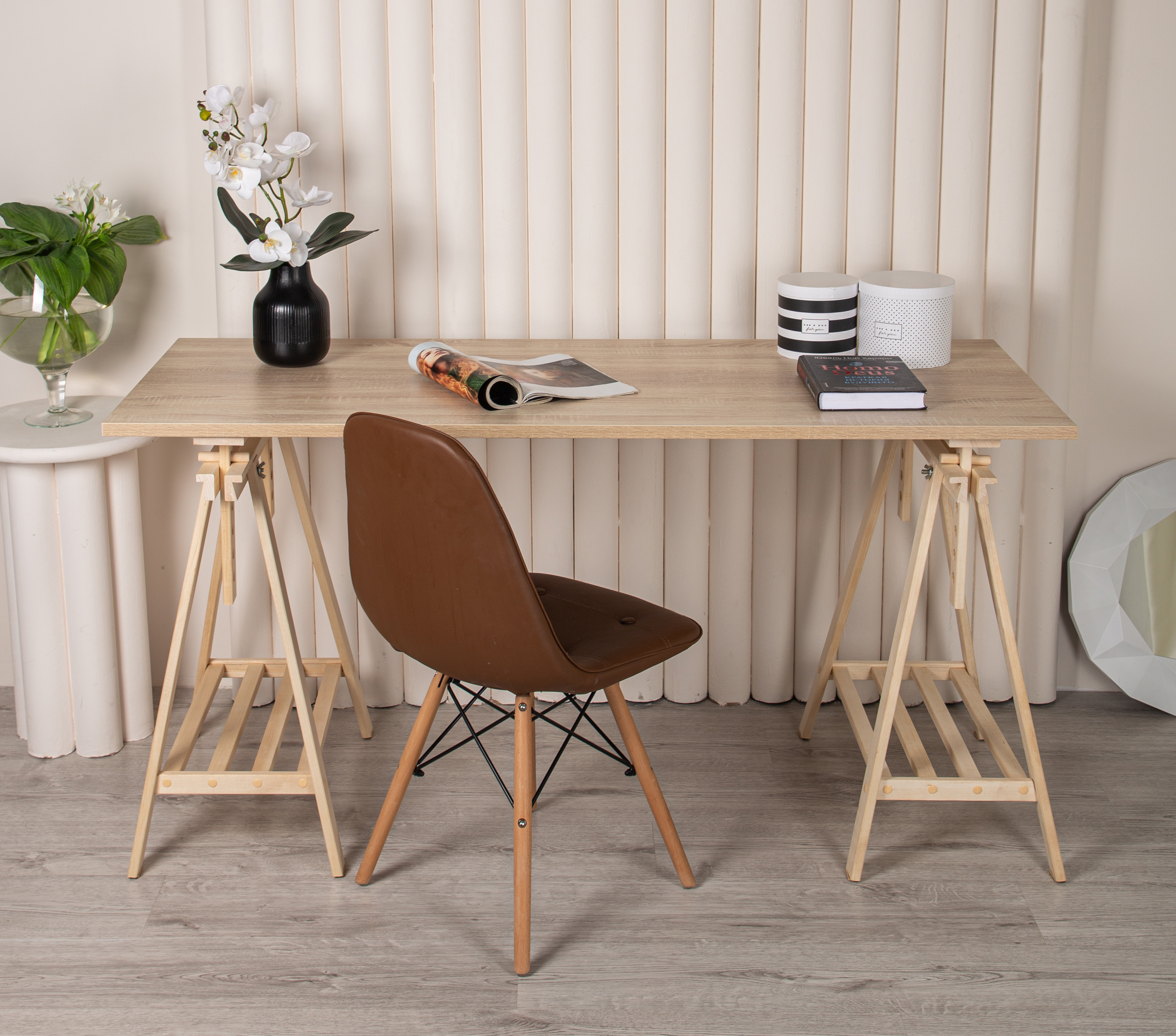 Мебельная опора IKEA деревянная бежевая