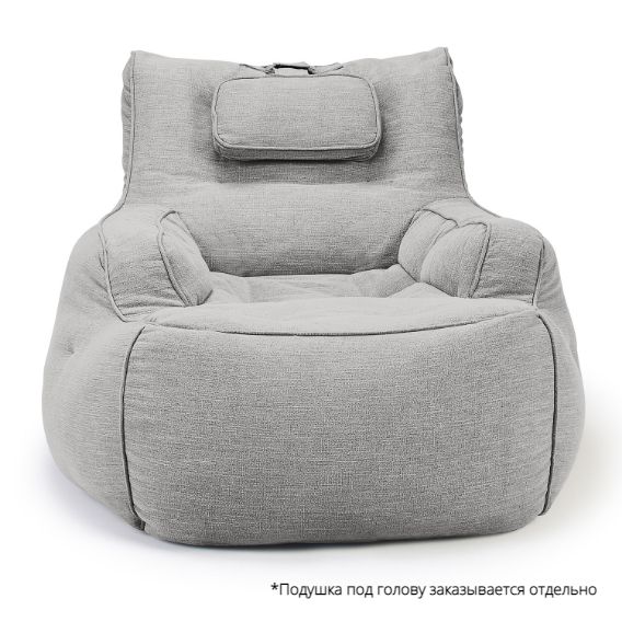 Современное кресло для отдыха aLounge - Tranquility Armchair - Luscious Grey (шенилл)