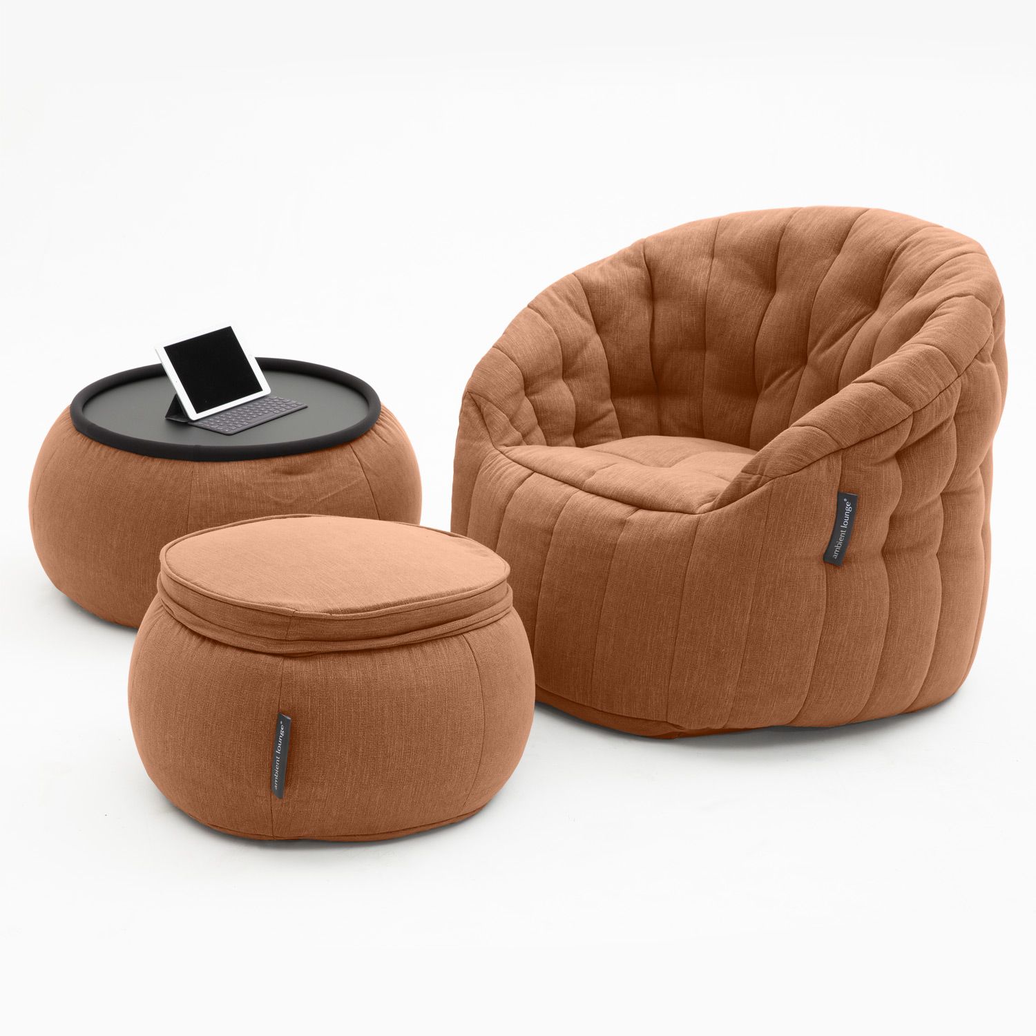Комплект мягкой мебели aLounge - Contempo Package - Terra Cocta (шенилл, терракотовый)