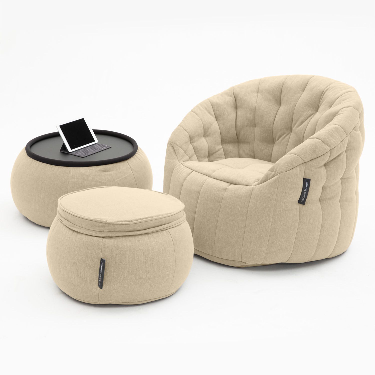Комплект мягкой мебели aLounge - Contempo Package - Eco Weave (шенилл, бежевый)