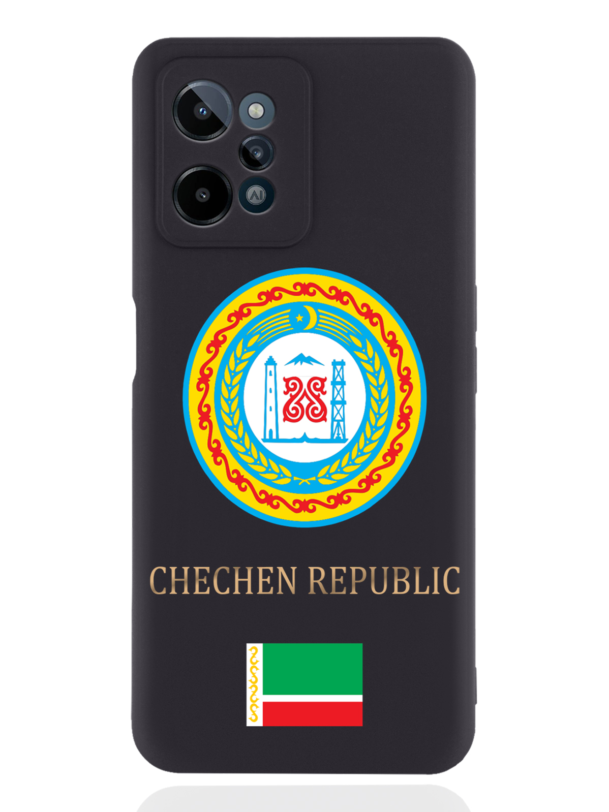 Чехол SignumCase для realme C31 Герб Чечни черный