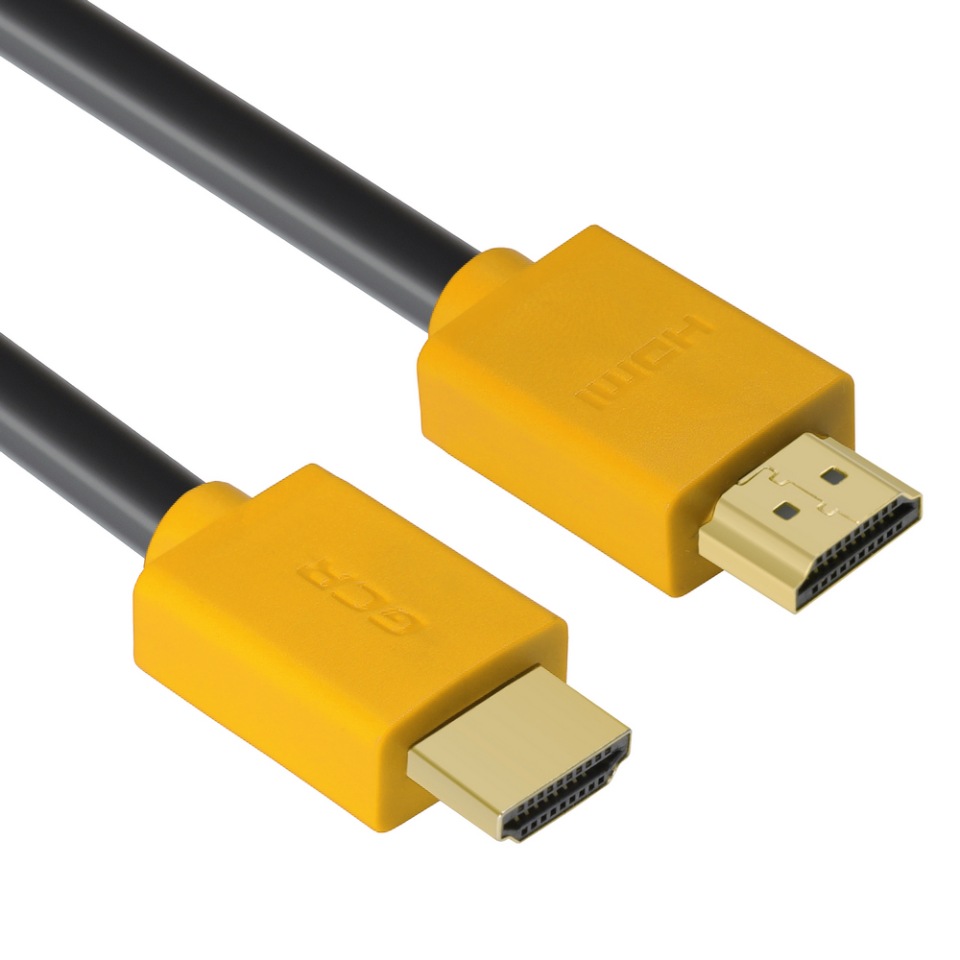 Кабель GCR HDMI v1.4  4K FullHD для монитора PS4 контакты 1,5м