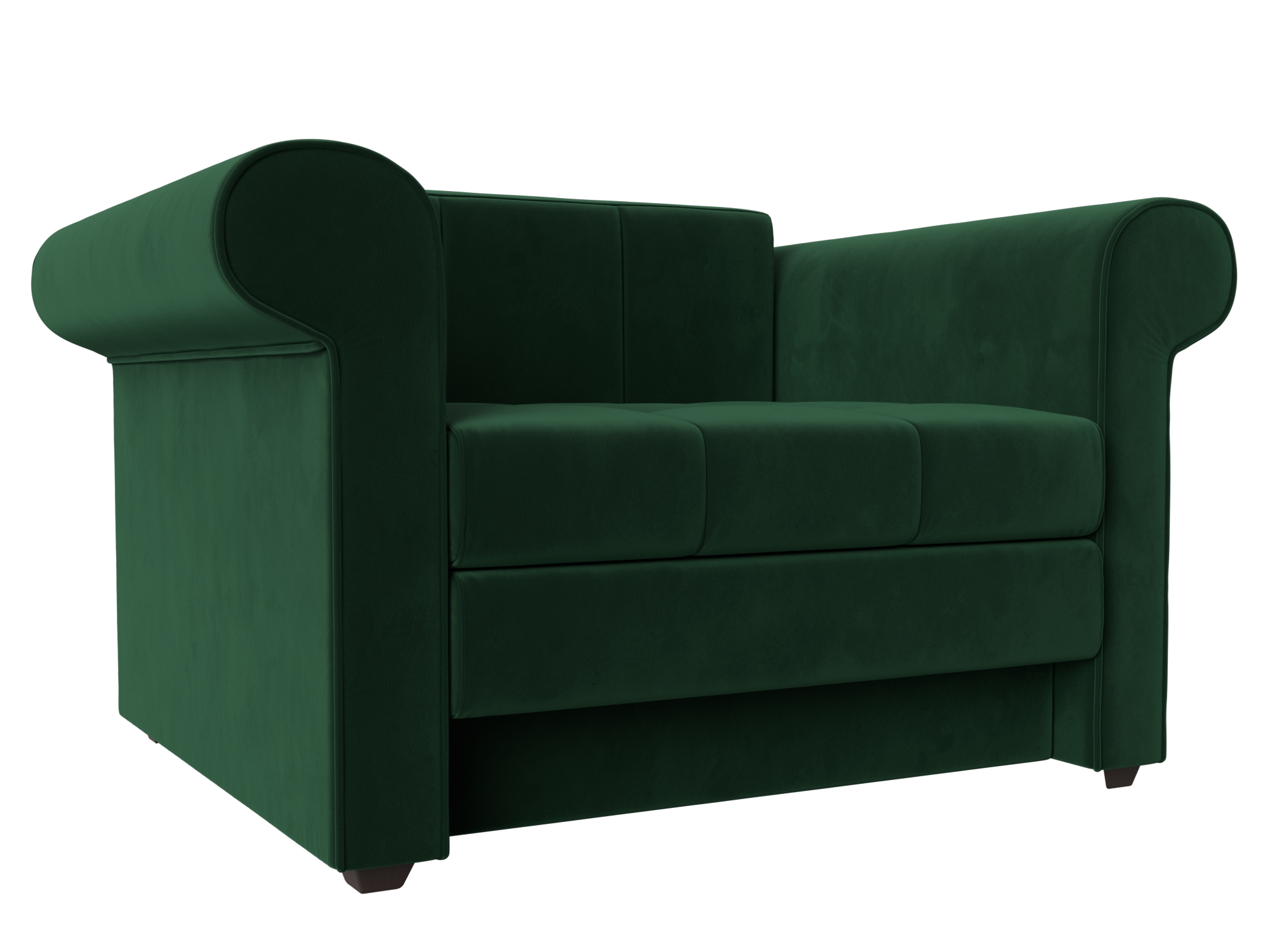 Кресло-кровать Берли велюр зеленый