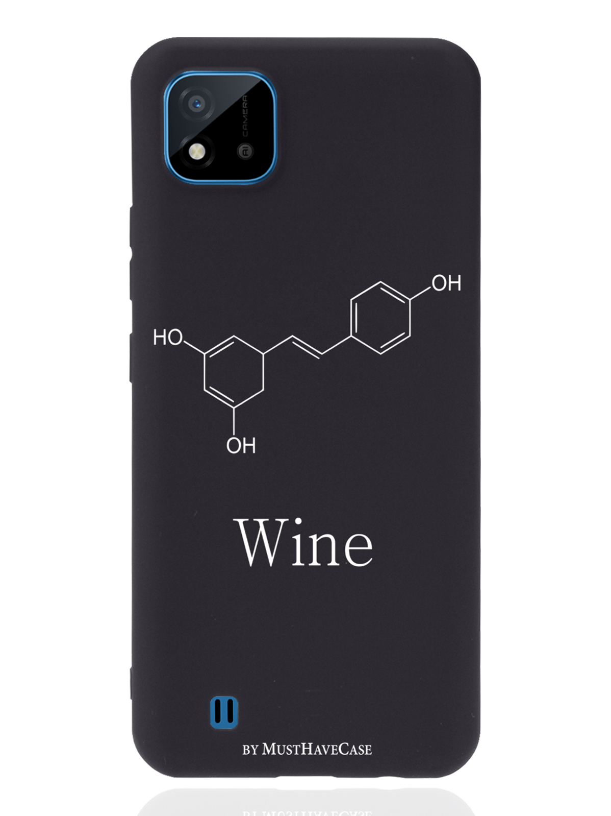 Чехол MustHaveCase для realme C11 (2021) Молекула вина черный