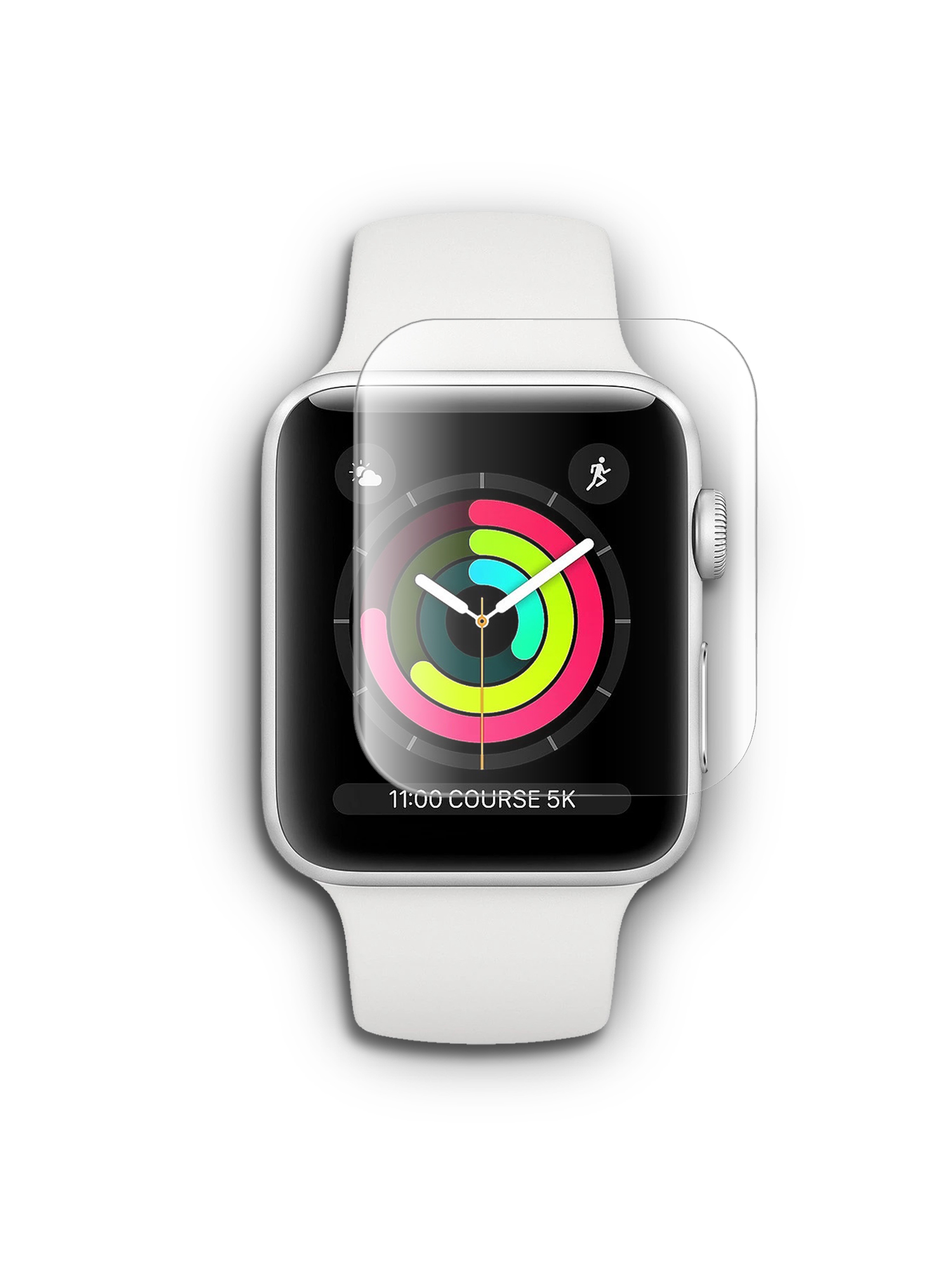 Защитная плёнка Brozo на Apple Watch 3 (38 mm) гидрогелевая, прозрачная