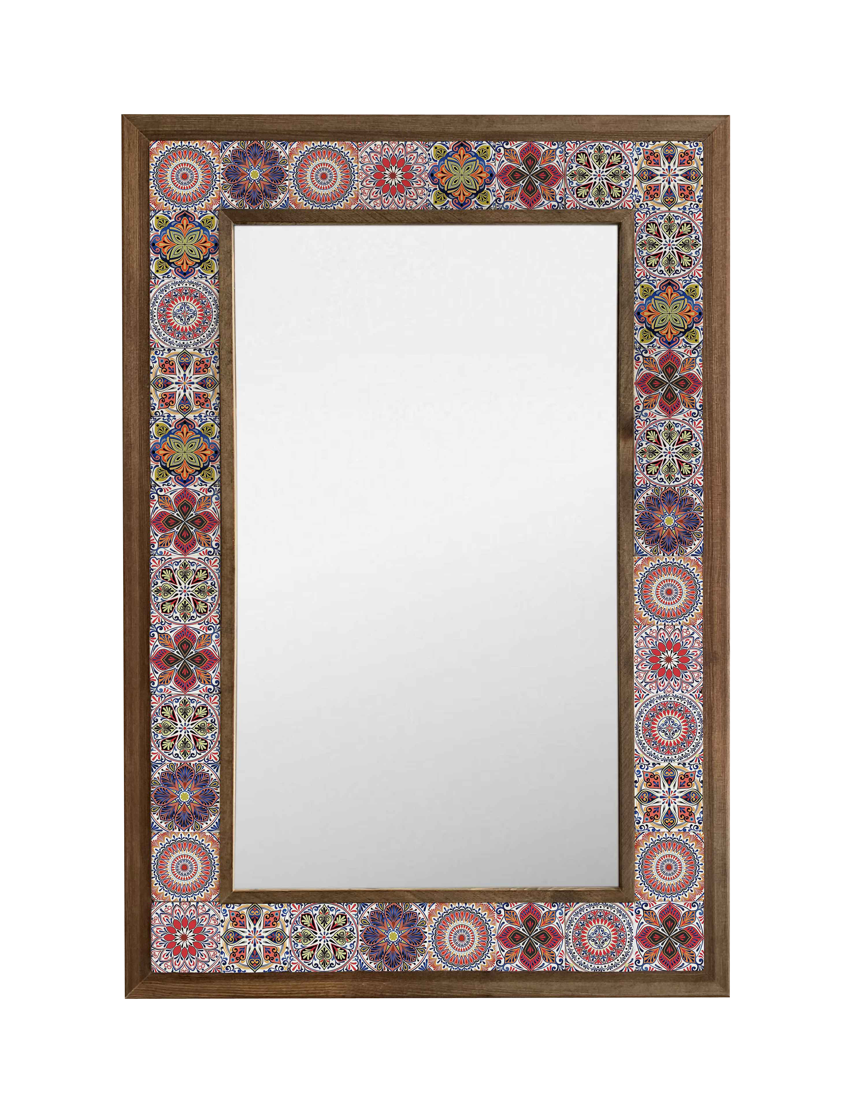 Зеркало декоративное в раме с мозаикой из плиток, камня Oscar Stone Decor 094 43x63x2,5см